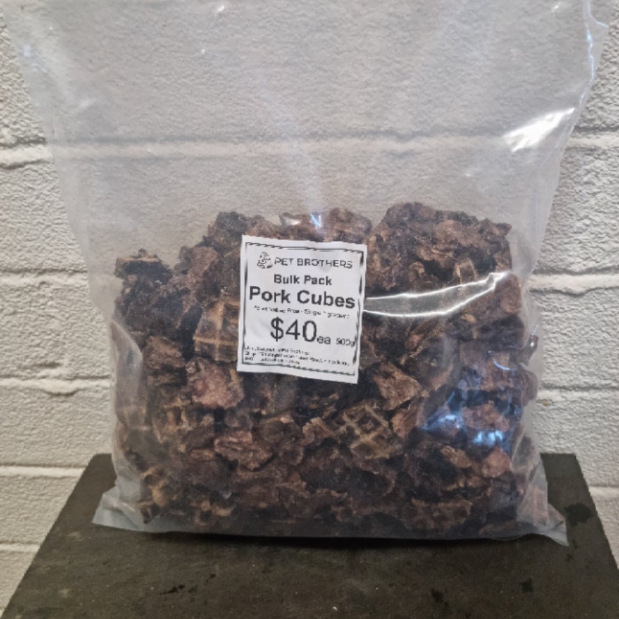 Bulk Pork Cubes | Pet Brothers